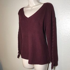 American Eagle Outfitters | Sweaters | American Eagle Lace Up Sleeve ...